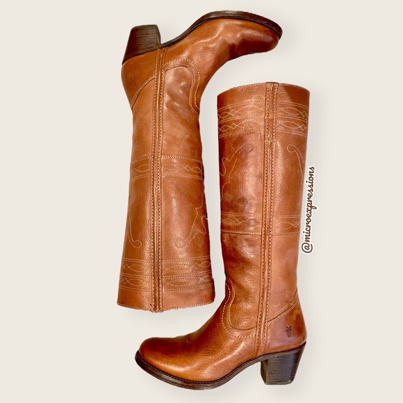 Frye | Shoes | 97 Frye Vintage Rare Deermoose Cognac Leather Campus ...